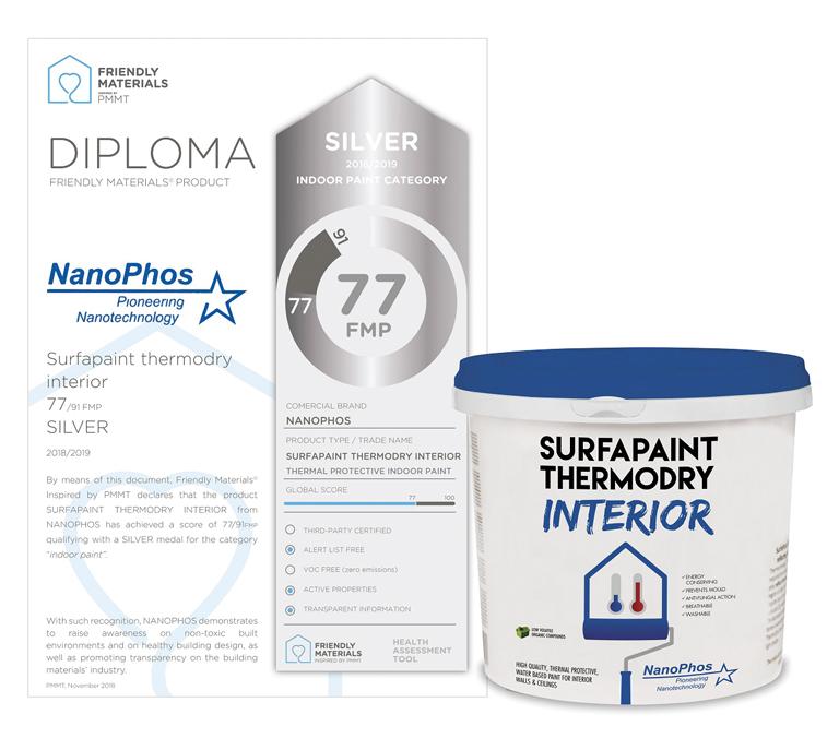 Vopsea Termoizolantă Interior, Nano SurfaPaint ThermoDry, Alba, 10L ...
